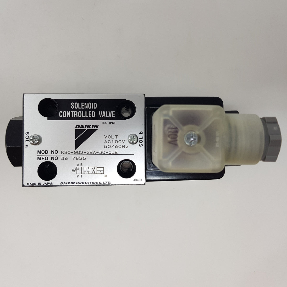 KSO-G02-2BA-30-CLE Daikin Solenoid Valve — Pollard CNC Spares Ltd