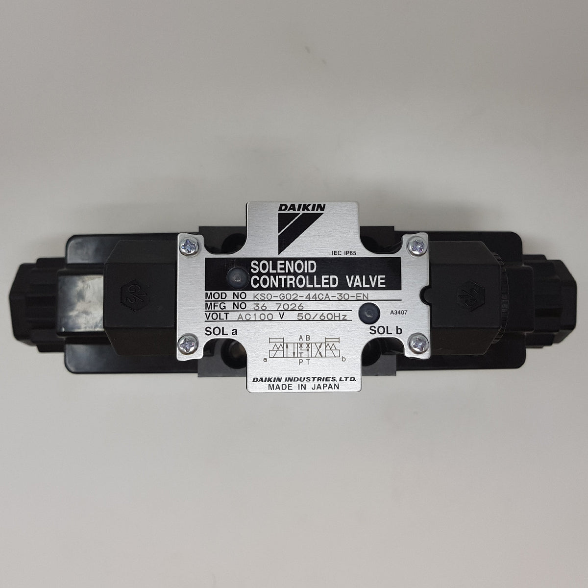 KSO-G02-44CA-30-EN Daikin Solenoid Valve — Pollard CNC Spares Ltd