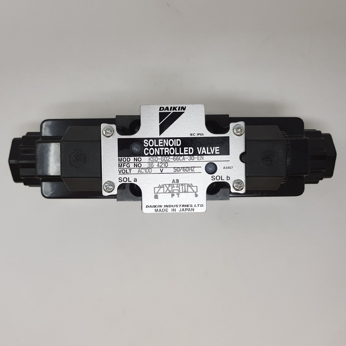 KSO-G02-66CA-30-EN Daikin Solenoid Valve — Pollard CNC Spares Ltd